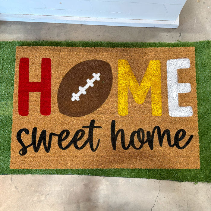 Doormat - Football Home Sweet Home - DIY0101S – The DIY District